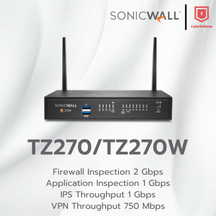 เช่า Sonicwall TZ270 1 ปี (ชำระรายเดือน) - Cyberdefense