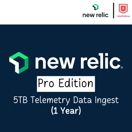 New Relic - Pro Edition, 5TB Telemetry Data Ingest per month (1 Year ...